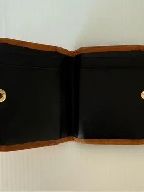 Buxton | Bags | Vtg Buxton Genuine Brown Leather Mini Wallet Coin Purse ...